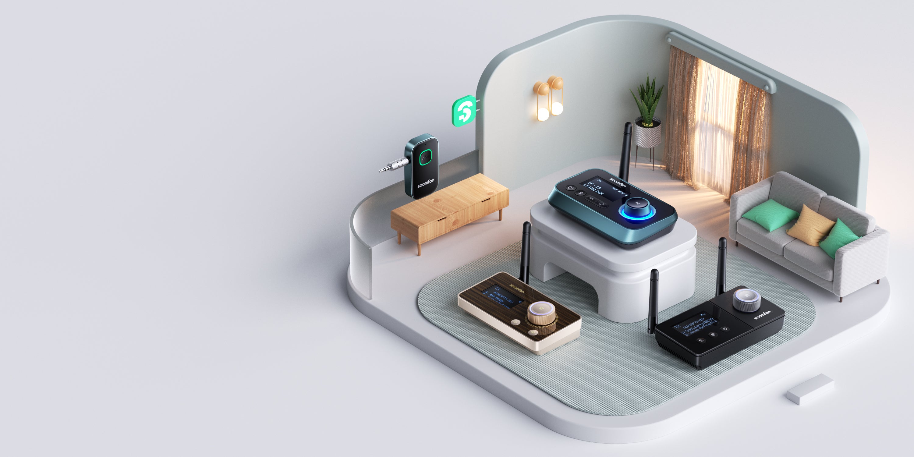 SOOMFON | Stream Controller, Bluetooth Transmitter and Receiver